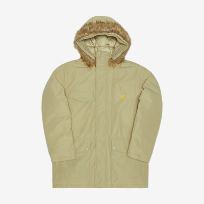New Balance新百伦正品男款中长款连帽保暖羽绒服AMJ04349-KH