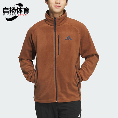Adidas/阿迪达斯正品FLEECE JACKET男女立领抓绒复古外套KF5213