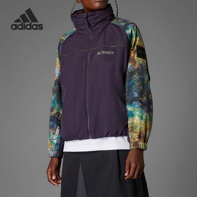Adidas/阿迪达斯官方正品春秋女士防晒防风连帽夹克外套JD5837