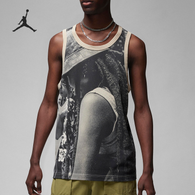 Nike/耐克正品JORDAN男士运动训练透气宽松无袖FD4241-206