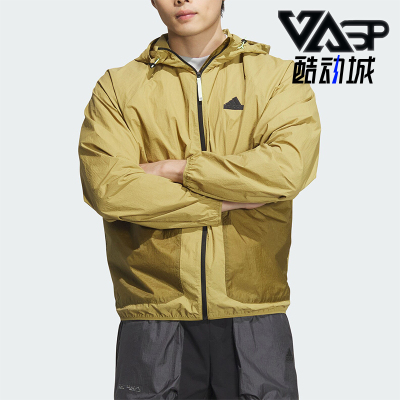 阿迪达斯男士户外连帽外套