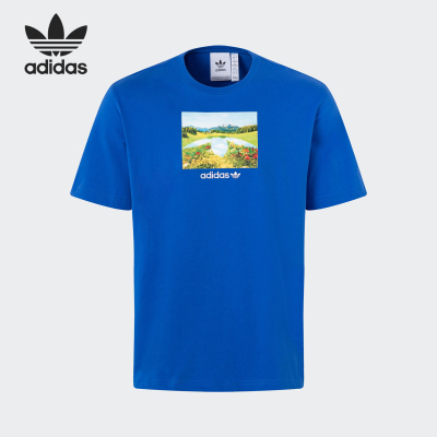 Adidas/阿迪达斯正品三叶草GRAPHIC TEE男士运动短袖JF2859
