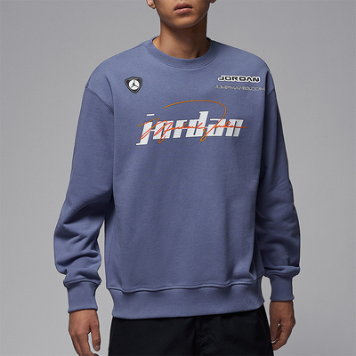 Nike/耐克正品JORDAN男士宽松薄绒圆领针织套头卫衣IM9710-499