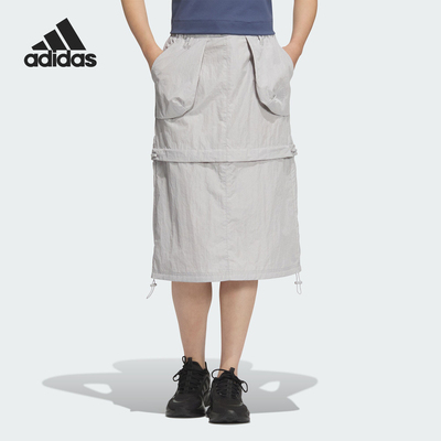 Adidas/阿迪达斯官方正品当季新款女士拒水防泼休闲半身裙JJ1579