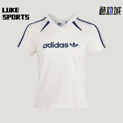 Adidas/阿迪达斯正品三叶草BLKTWT-SHIRT新款女经典短袖T恤KU4763