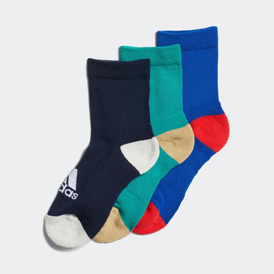 Adidas/阿迪达斯正品秋冬新款儿童运动休闲袜子三双装HN6659