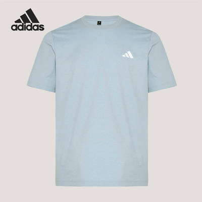 Adidas/阿迪达斯官方正品S SMALL LOGO T男女透气通勤T恤KU6402