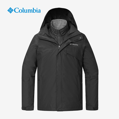 Columbia哥伦比亚正品男户外抓绒热能保暖防水三合一冲锋衣WE1273