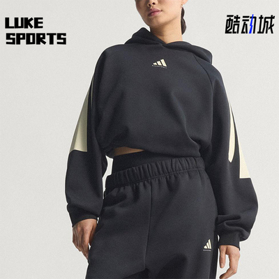 Adidas/阿迪达斯正品2025秋季款男女日常运动连帽套头卫衣JZ7914