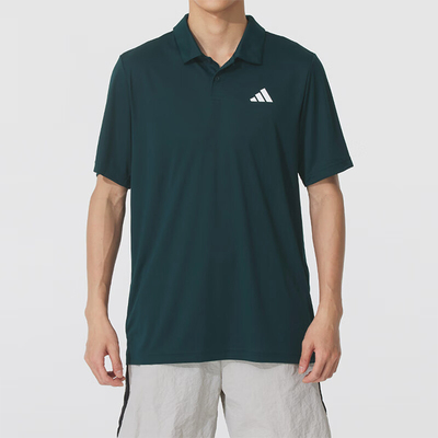 Adidas/阿迪达斯正品2025夏季款男士透气翻领宽松POLO衫JY2898