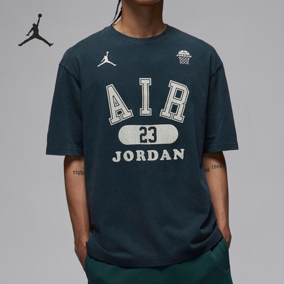 Nike/耐克正品JORDAN男士休闲圆领透气运动短袖T恤HM4902-478
