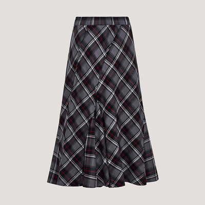 Adidas/阿迪达斯正品三叶草CHECKSKIRT新款经典女半身裙KT6381