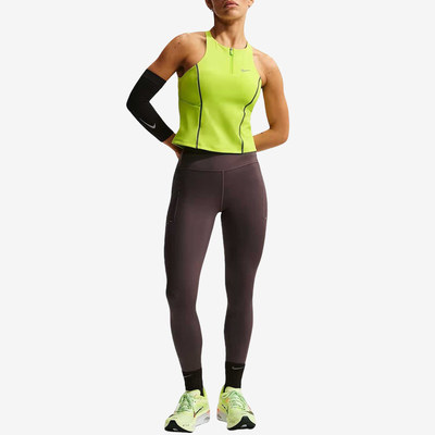 Nike耐克正品Dri-Fit女条纹速干透气紧身运动背心IM7643-389