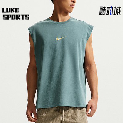 Nike/耐克正品夏季男士透气简约圆领轻盈亲肤背心T恤IH1976-382