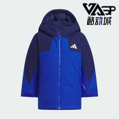Adidas/阿迪达斯正品LK DOWN PARKA小童连帽防风保暖羽绒服KC5414