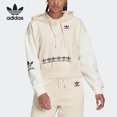 阿迪达斯女子连帽套头卫衣