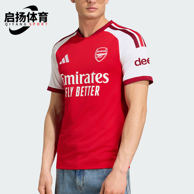 Adidas/阿迪达斯正品阿森纳主场球迷版男士经典足球运动T恤JZ3168