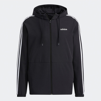 Adidas新款运动休闲连帽拉链外套