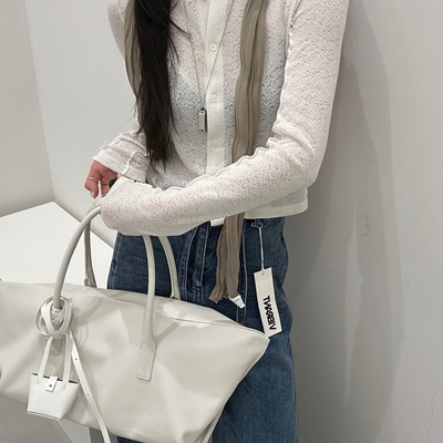 VIBRA甜26年春款法式慵懒风圆领宽松提花针织开衫326078