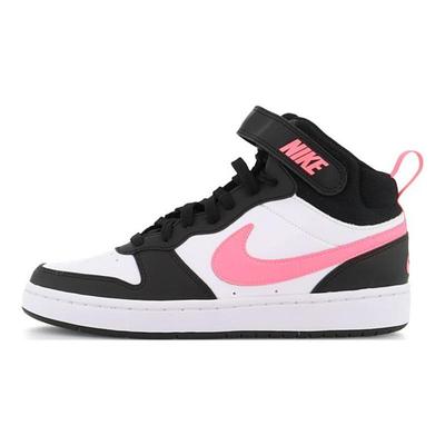 Nike Court Borough Mid 2 合成革 休闲舒适 中帮 儿童板鞋