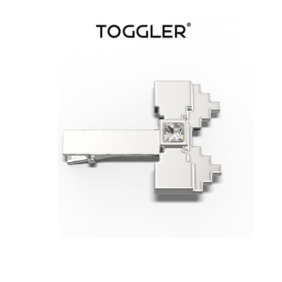 TOGGLER像素化双层蝴蝶结发夹