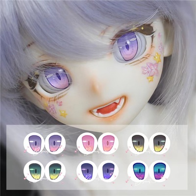 BJD娃娃软妹1/6分娃猫眼卡通眼珠