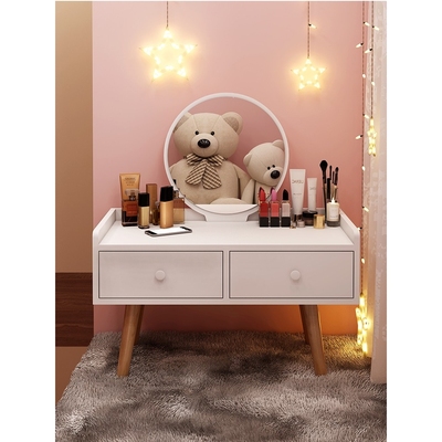 飘窗梳妆台卧室抽屉收纳柜网红经济小型现代简约迷你化妆台小桌子
