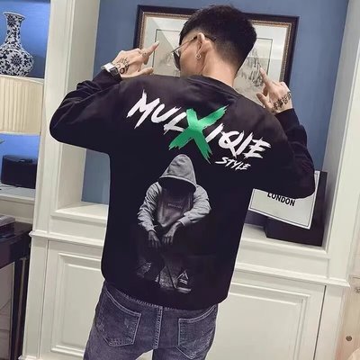 2025新款高级感华棉圆领男卫衣