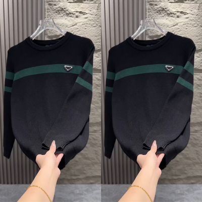 BXBM套头针织圆领毛衣