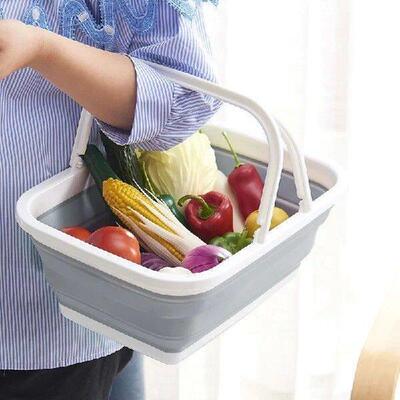 Folding Laundry Storage Basket Hamper Washing Bin Reusable