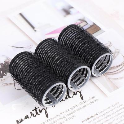 Multi Size Black Self Grip Hair Rollers Pro Salon Hairdressi