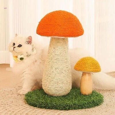 Cat Scratcher Toy Sisal Rope t Mushroom Theme Protect