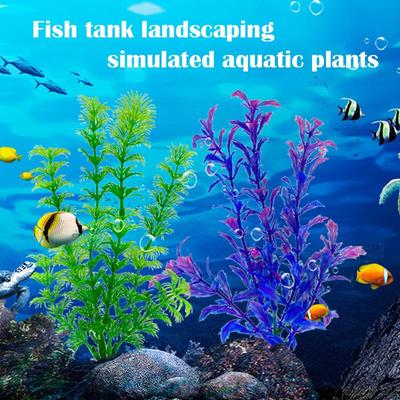 1-5 Simulation Artificial Plants Aquarium Decor Plastic Unde