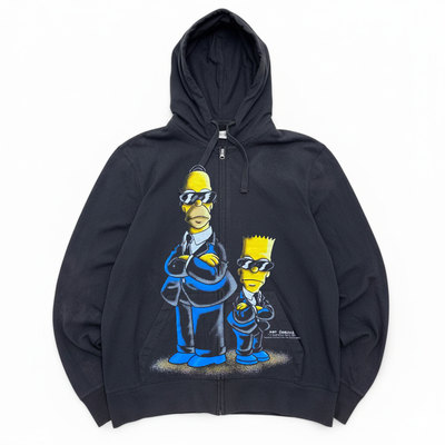 The Simpsons辛普森一家oversize宽松落肩美潮创意设计感开衫卫衣