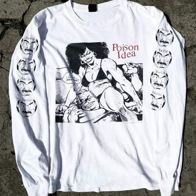 Poison America摇滚乐队专辑Blank Blackout Vacant重磅长袖T恤