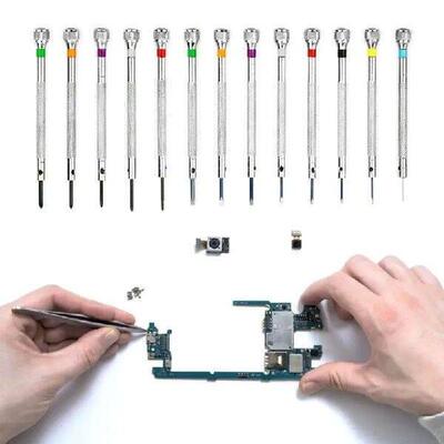 J0PC Stainless Steel Screwdriver Set Watch Repair Tool for