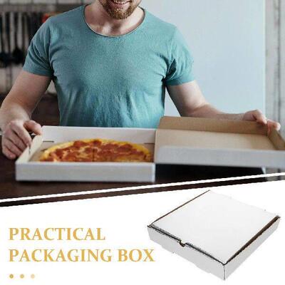 10 Pcs Thickened Paper Pizza Boxes Lightweight Compact