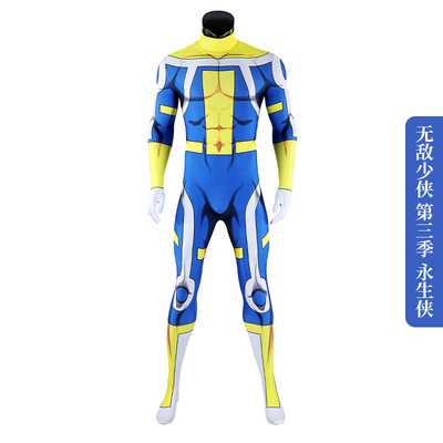 娜多无敌少侠第三季永生侠cosplay动漫连体紧身衣服J25011BA