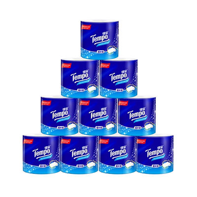 Tempo得宝有芯卷纸4层加厚135g10卷单提实惠装手纸卷筒纸