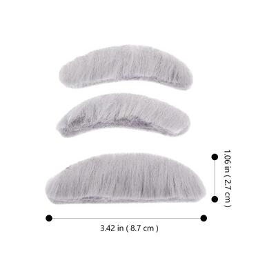 1 set of Simulation Beard False Eyebrow Funny Fake Mustache