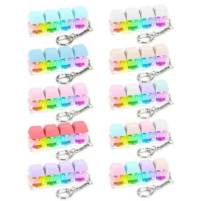 Keyboard Clicker Toy with LED Light Keyboard Fidget Toy