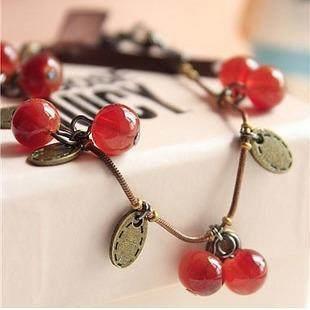 Vintage sweet little cherry Brlet aestheticism birthday gift