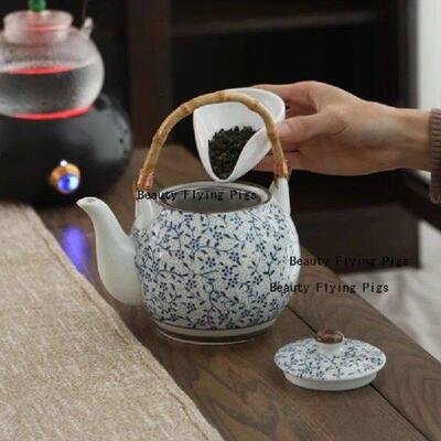 1100ml ceramic teapot Ceramic Japanese style tea pot With
