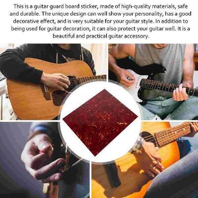Foldable Acoustic Guitar Pickguard Pearl Stickers Picks