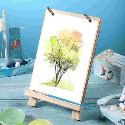 Cardboard Mini Easel Tabletop Wood Display Photo Frame