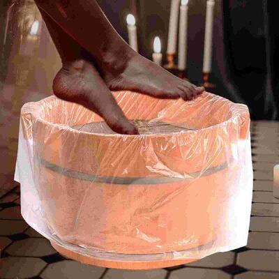 100 Pcs Fridge Liners Disposable Basin Bag and Foot 100pcs