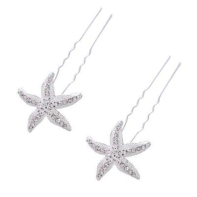20pcs Crystal Hairpin Rhinestone Bridal Accessories Silver