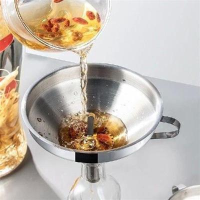1pc Kitchen Stainless Steel Funnel Leak Cone Can Be