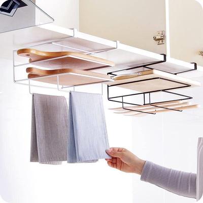 storage rack shelf kitchen towel chopping board steel shelve