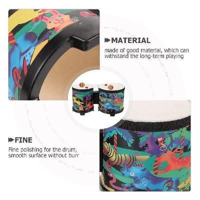 Baby Toy Kids Bongos Tambourine Drum Wood Drums for Ages